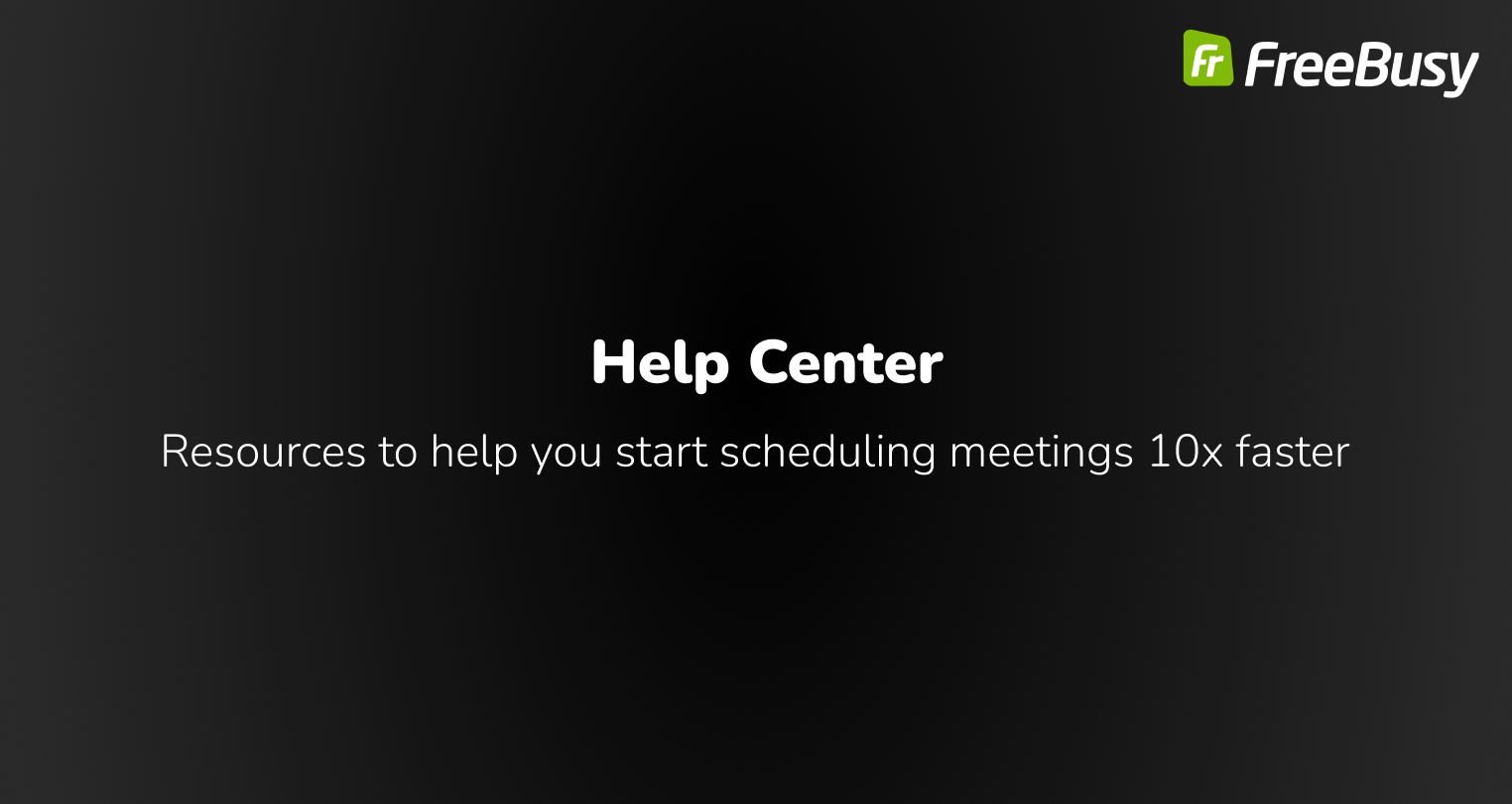 Help Center FreeBusy Library